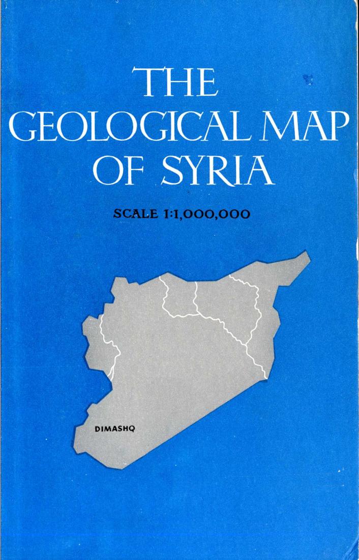 Geological map of Syria : scale 1:1,000,000