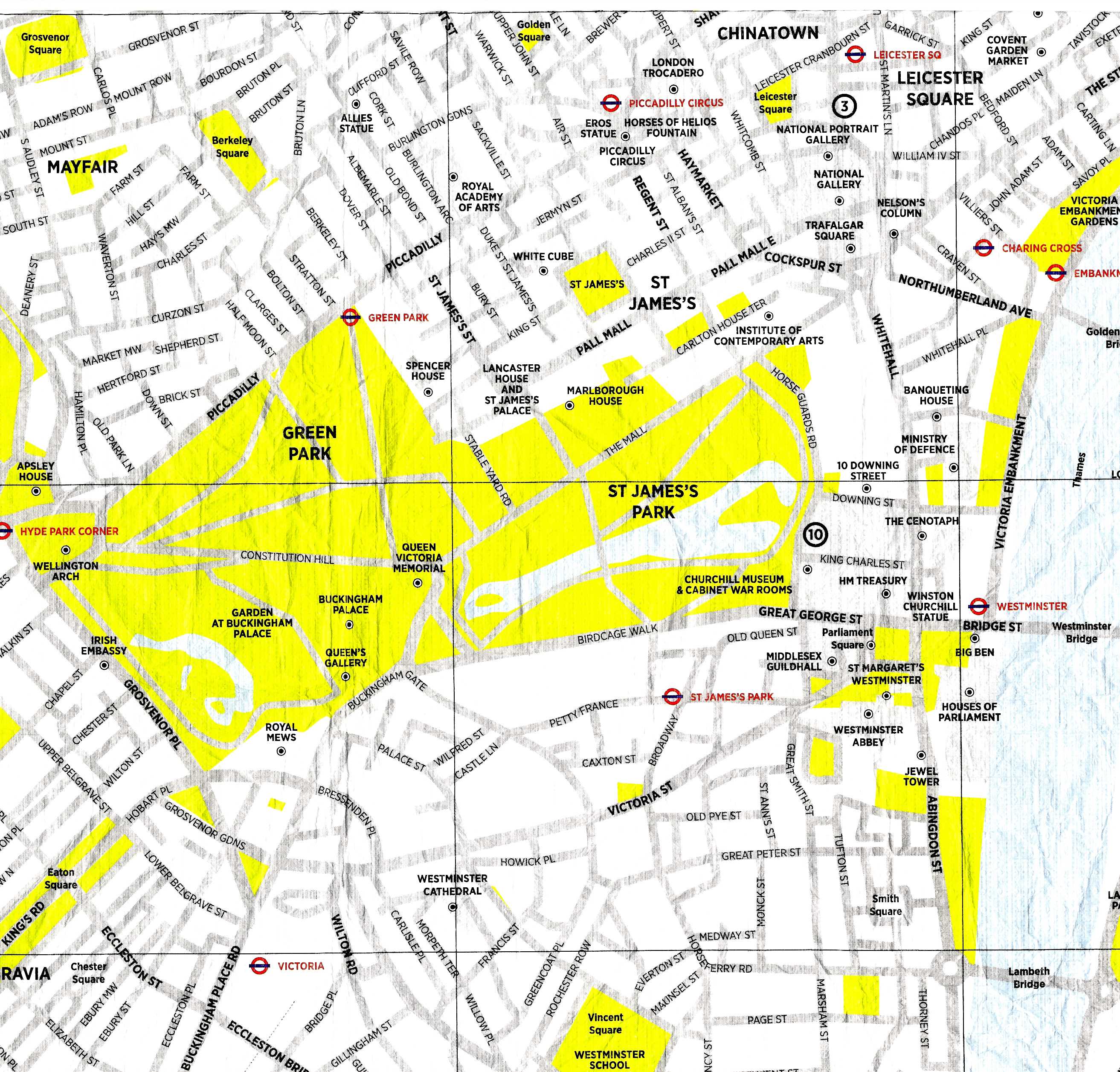Crumpled City Map-London