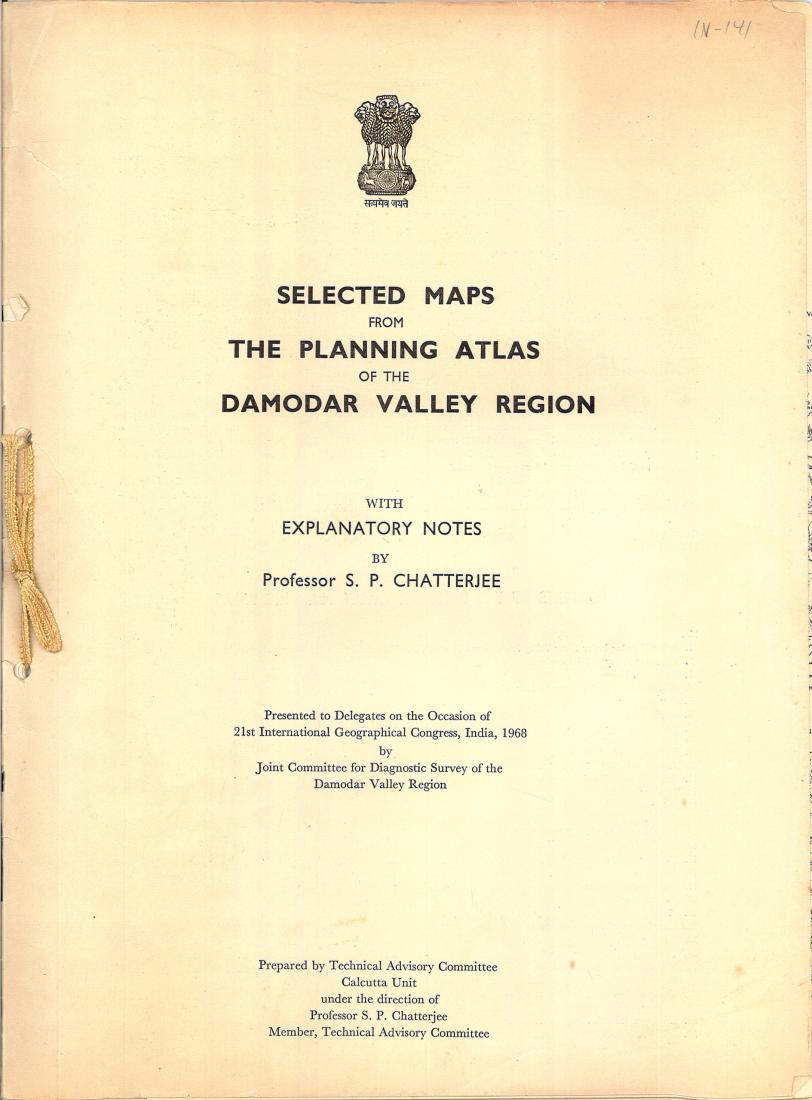Selected maps from the planning atlas of the Damodar Valley region