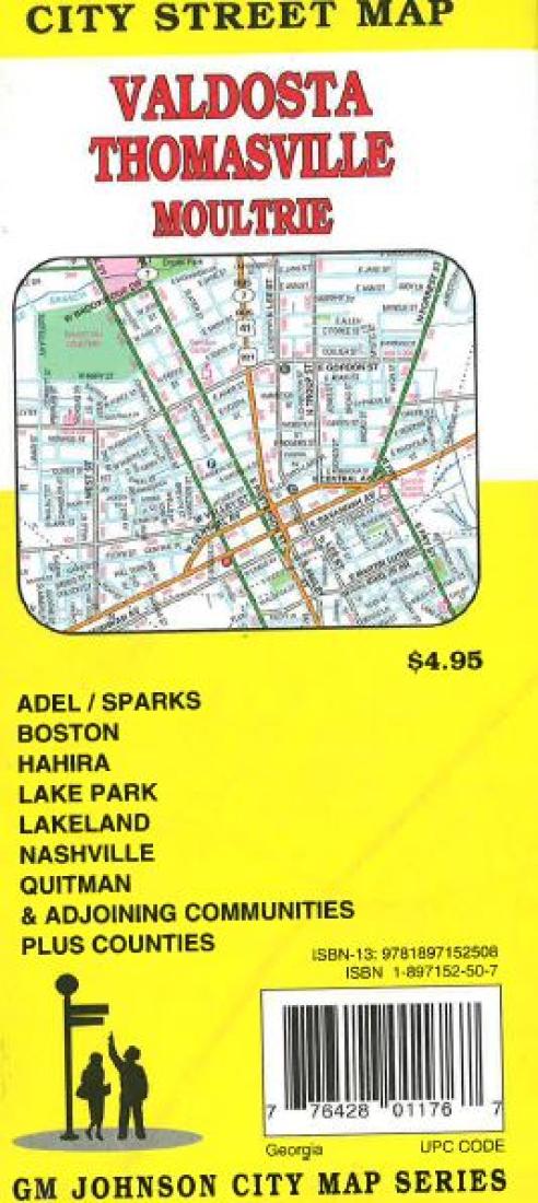 Valdosta : Thomasville : Moultrie : city street map = South central ...