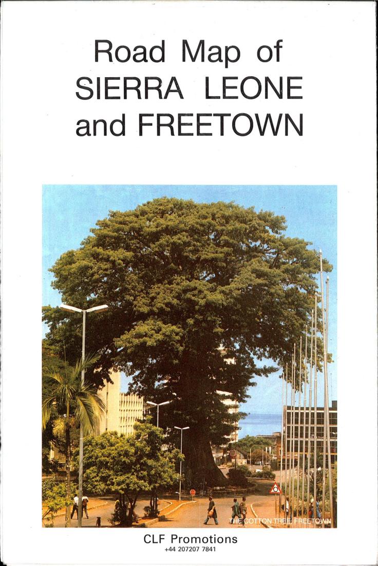 Road map of Sierra Leone and Freetown